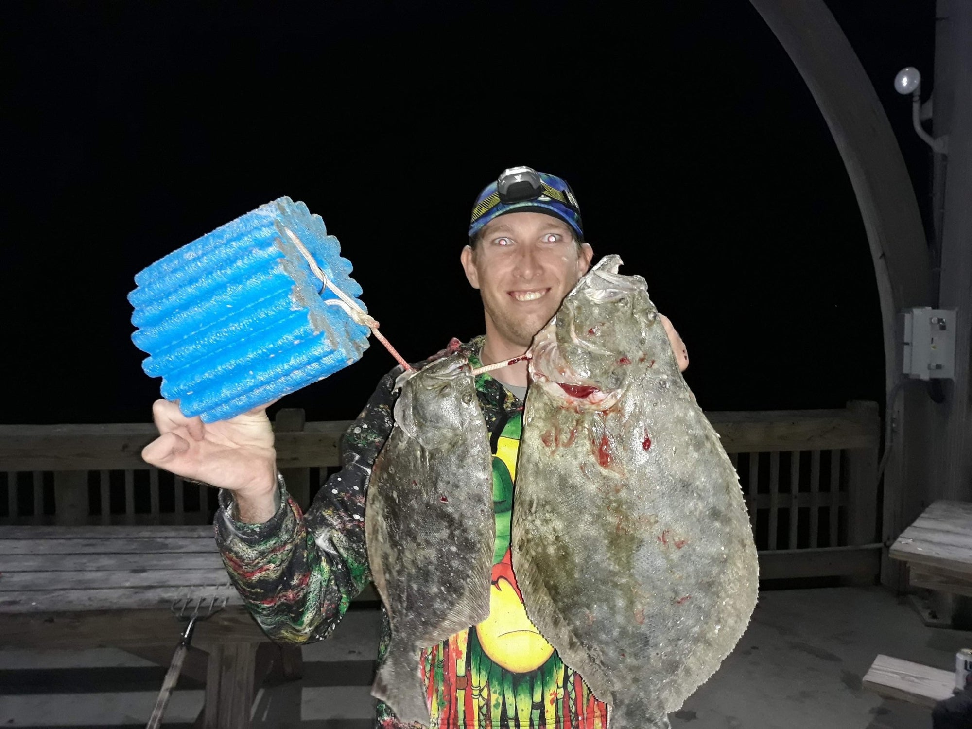 Home All Green Blob Outdoors LED Flounder Gigging Bully Netting Light