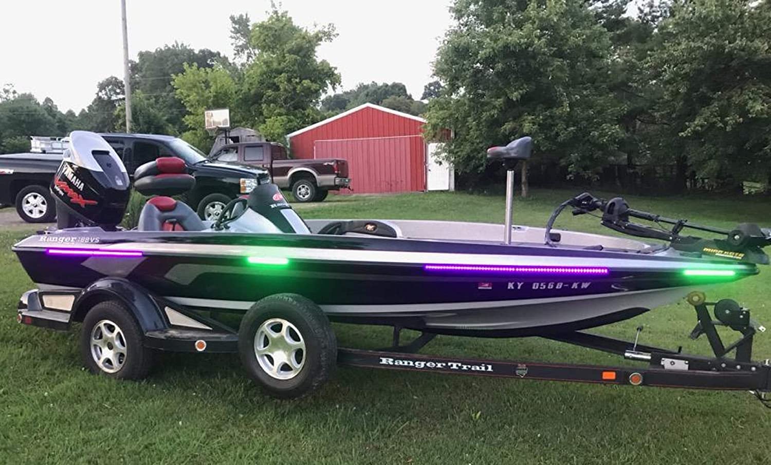 Pimp My Fishin Boat UV Bass Boat LED Light kit for Night Fishing ...