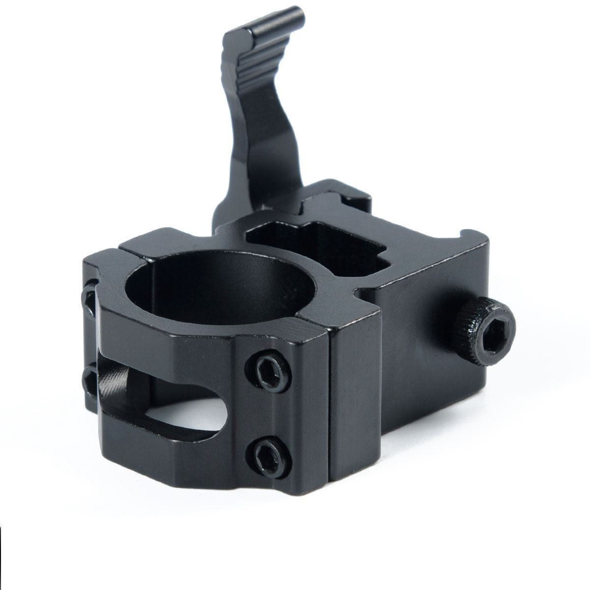 QD ( HIGH PROFILE ) 1" SCOPE RING QD LEVER LOCK TACTICAL WEAVER ...